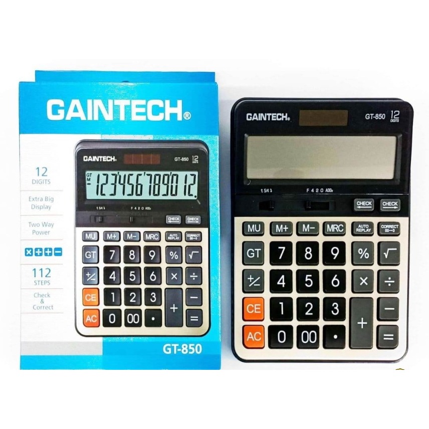 GAINTECH GT-850 CALCULATOR 12DIGITS | Shopee Malaysia