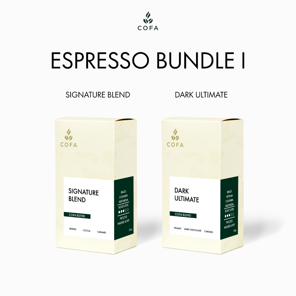 COFA Espresso Blend Bundle Set Arabica Coffee Beans Kopi Biji (2 x 250g ...