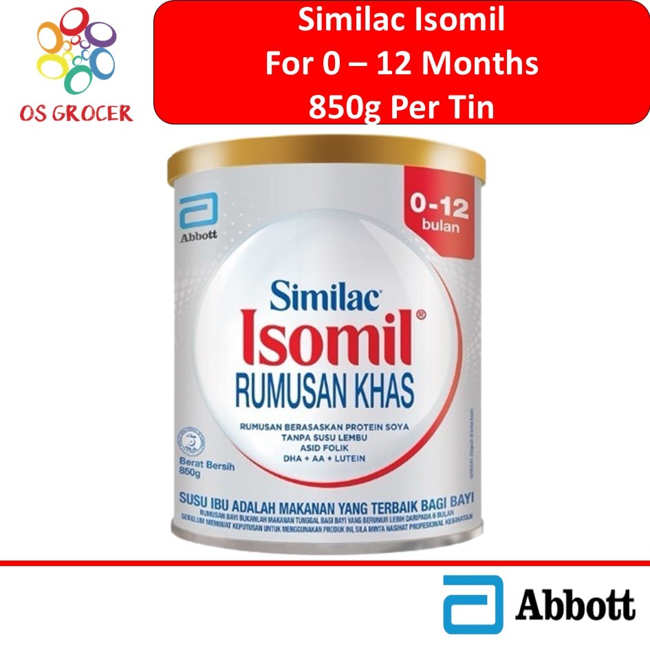 Abbott similac Isomil For 0-12 Months 850g | Shopee Malaysia