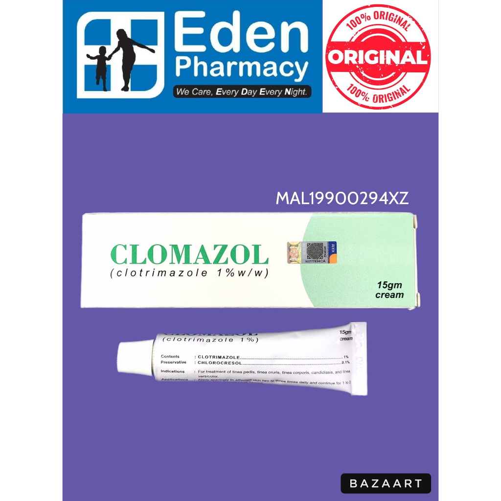 Clomazol clotrimazole 1% w/w cream ( 15gm ) | Shopee Malaysia
