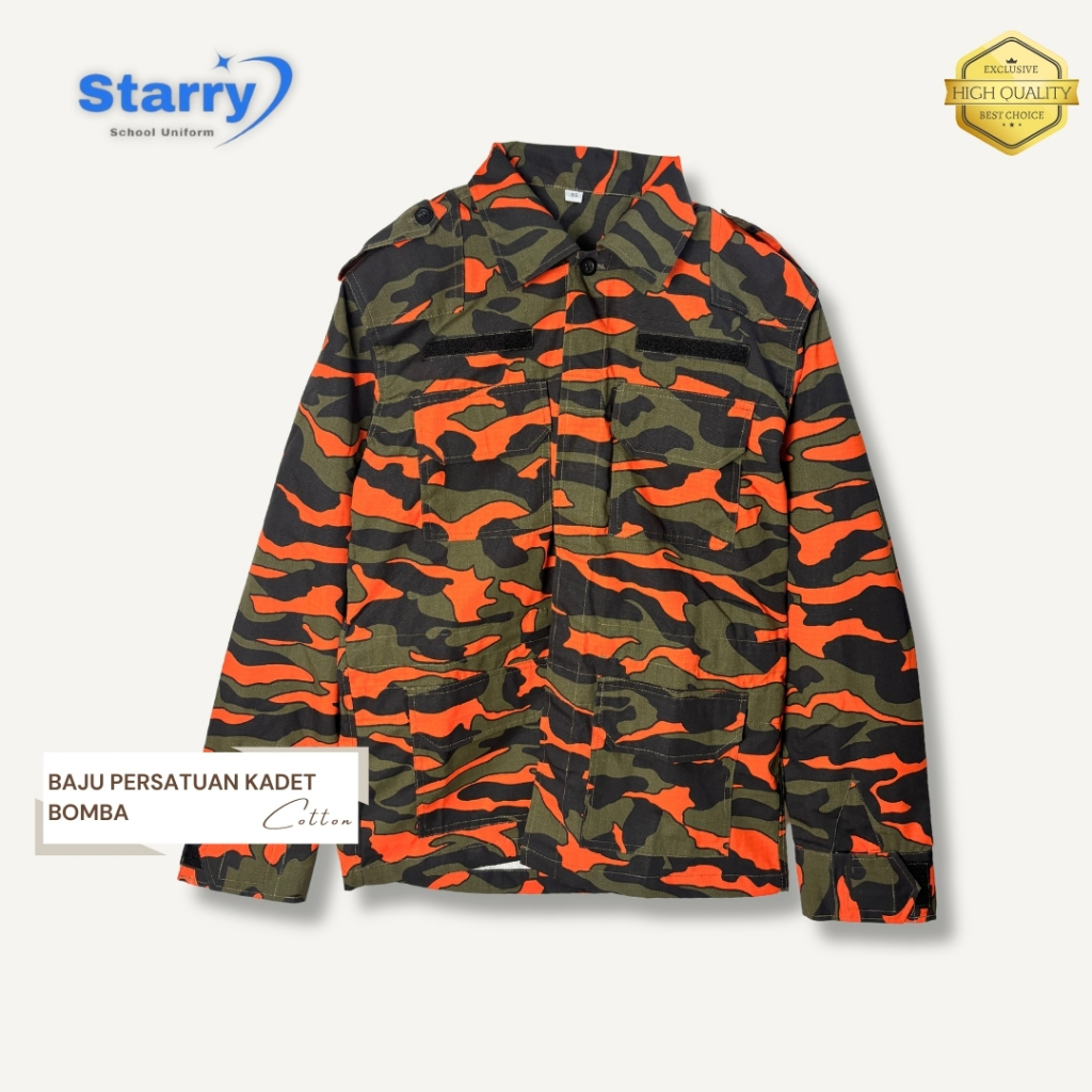 Baju Uniform Kadet Bomba |Baju Celoreng |Uniform Persatuan Kadet Bomba ...