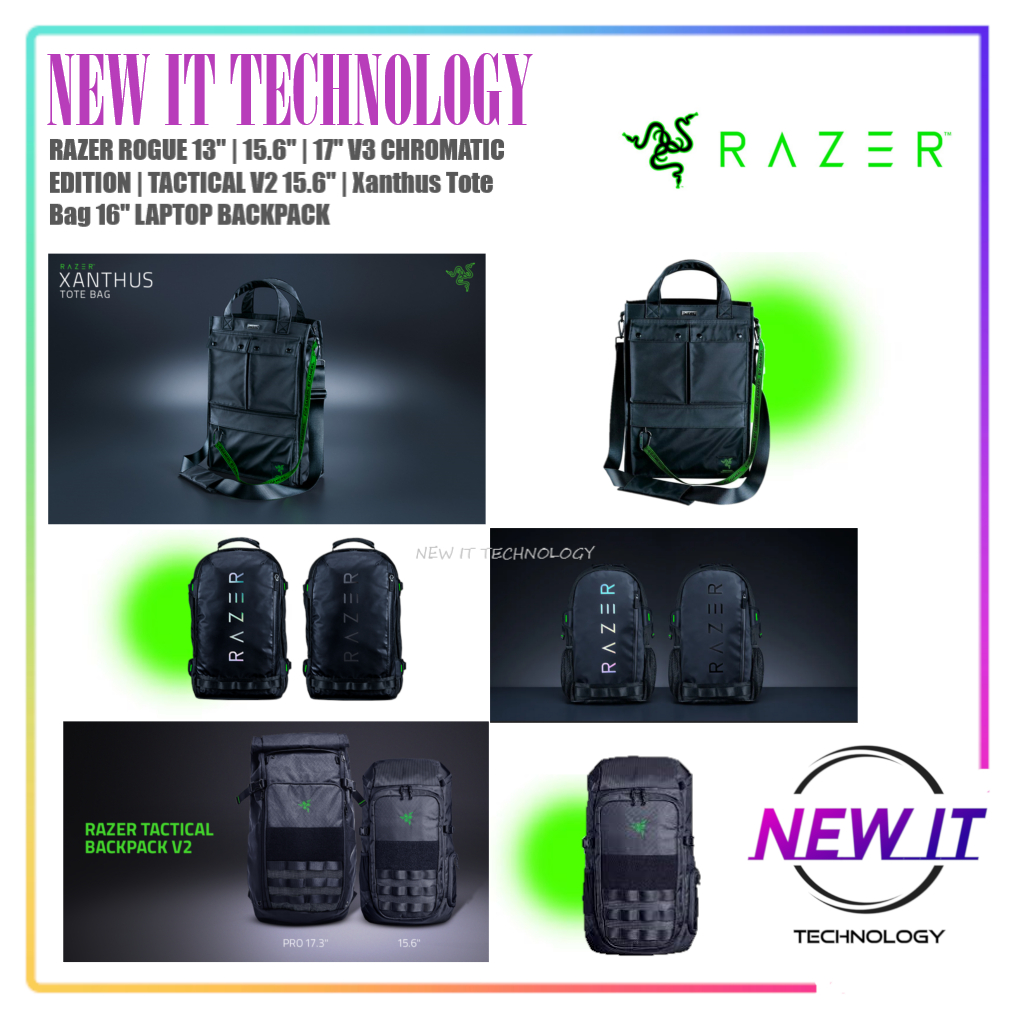 RAZER ROGUE 13" 15.6" | 17" V3 CHROMATIC EDITION | TACTICAL V2 15.6 ...