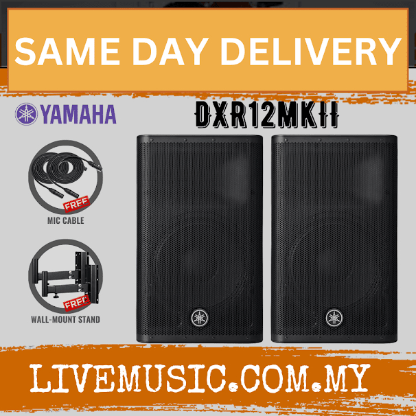 Yamaha DXR12 MKII 1100-watt 12-Inch Powered Speaker With Speaker Stand ...