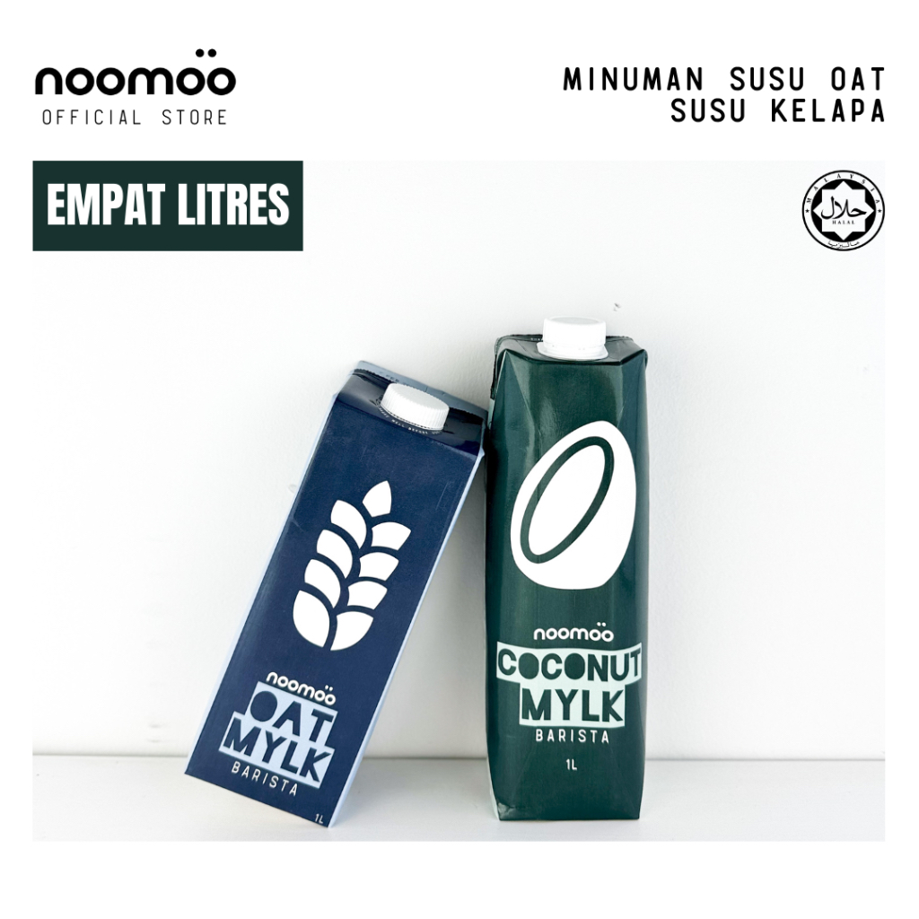 noomoo Oat/Coconut Milk Barista 1LX4 - Minuman Susu Oat/Coconut UHT ...