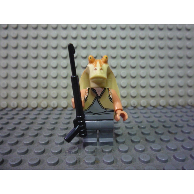 Custom Lego Star Wars - Jar Jar Binks w/Weapon Mini Figure | Shopee ...