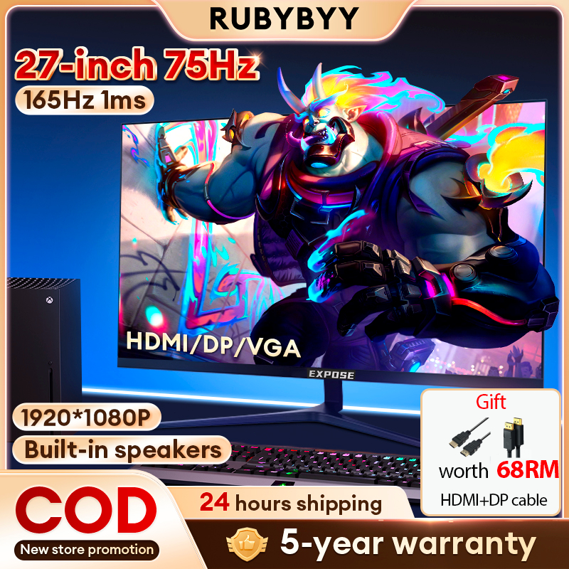 EXPOSE Monitor PC 24 27 Inch 165Hz Full HD IPS Computer Monitor For ...