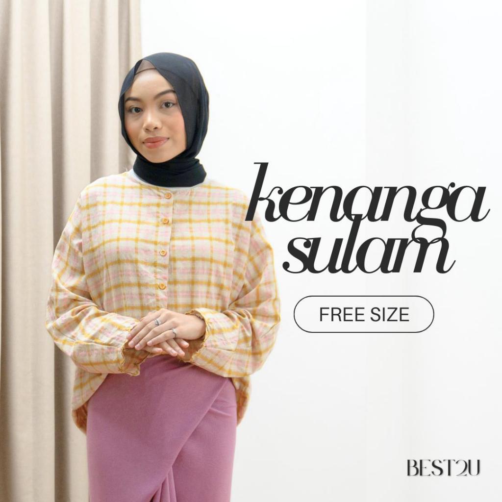 [BEST2U] BLOUSE KENANGA SULAM | Shopee Malaysia