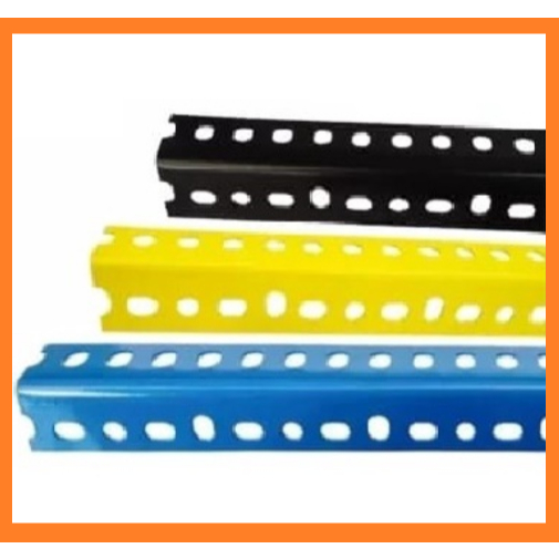 Besi Angle Rak Lubang 1 kaki ke 6 kaki Slotted Angle Bar 1 ft to 6 ft ...