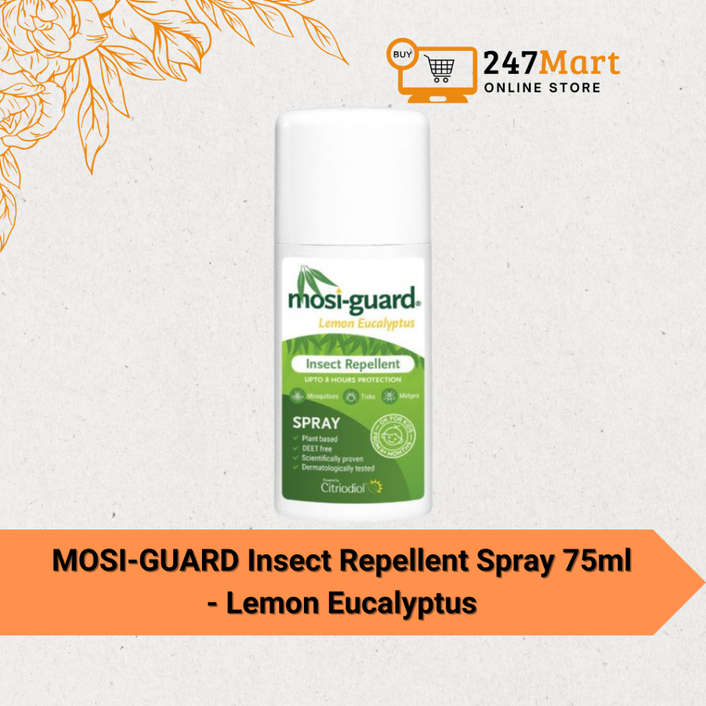 MOSI-GUARD Insect Repellent Spray 75ml - Lemon Eucalyptus | Shopee Malaysia