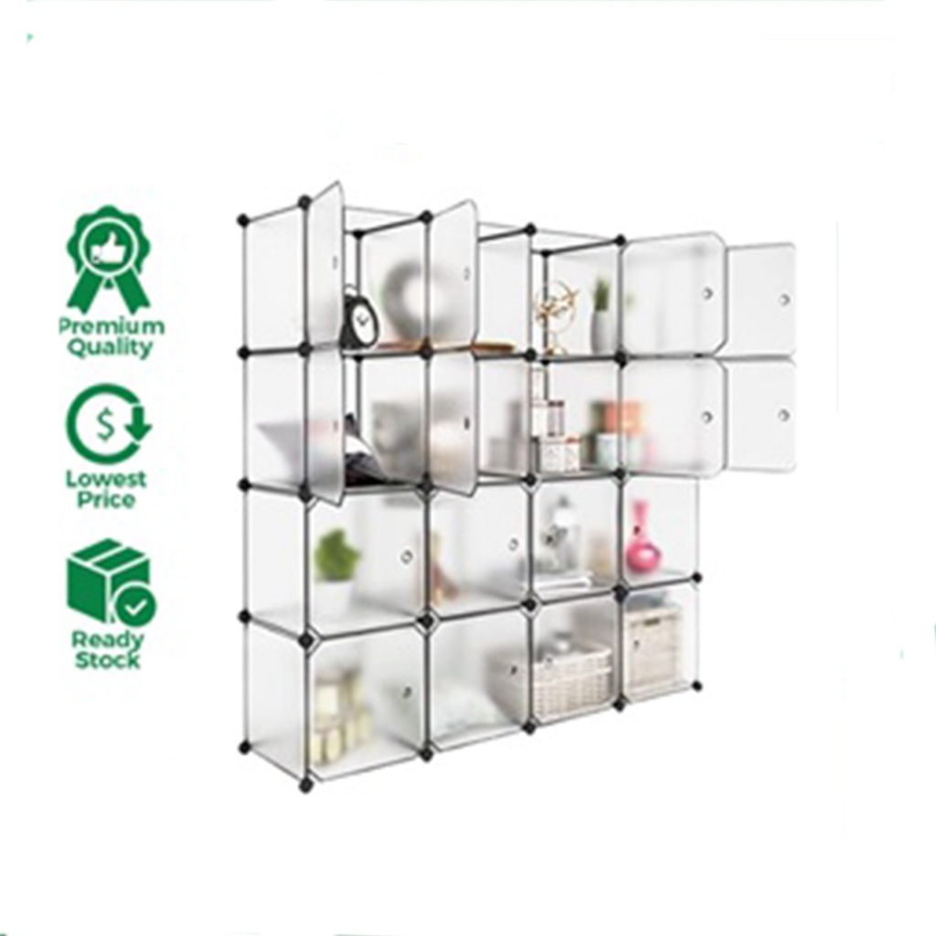 Metal Cube Storage Cabinet, DIY 16Cubes 12Cubes Closet Cabinet and ...