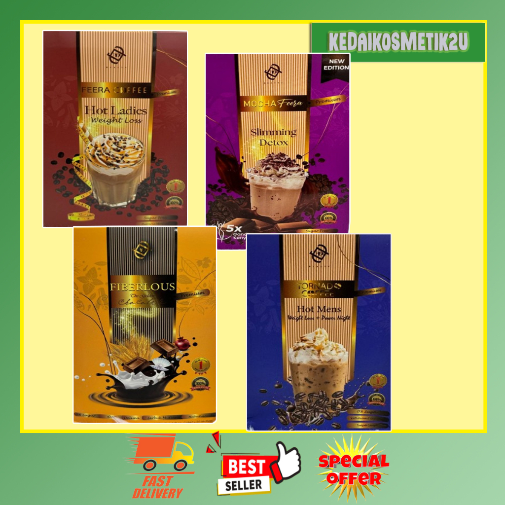 Feera Coffee Original Hq Mocha Feera Fiberlous Golden Chocolate Tornado ...