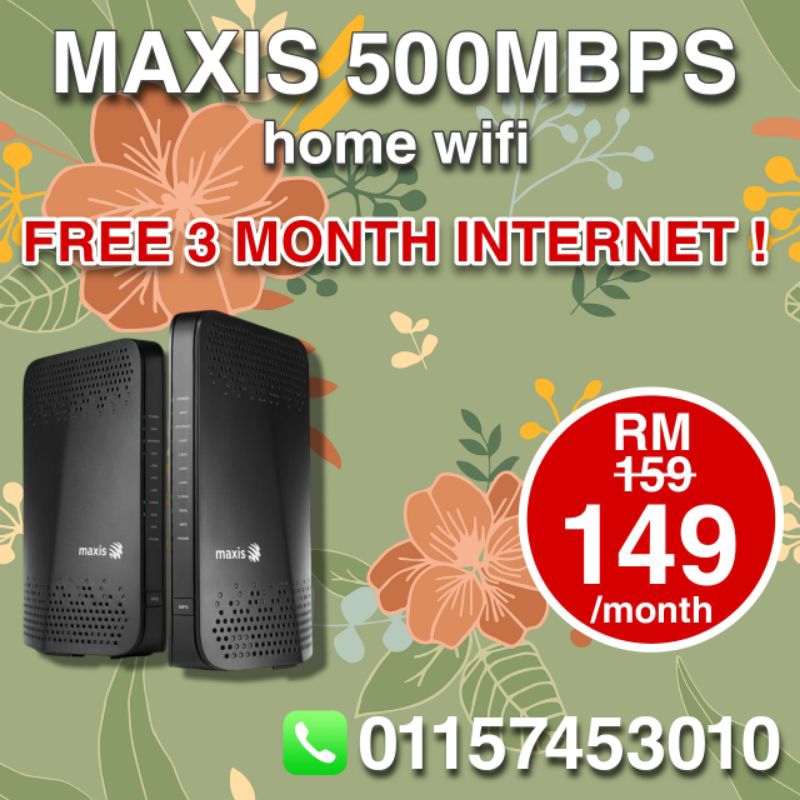 MAXIS 500MBPS HOME WIFI | Shopee Malaysia