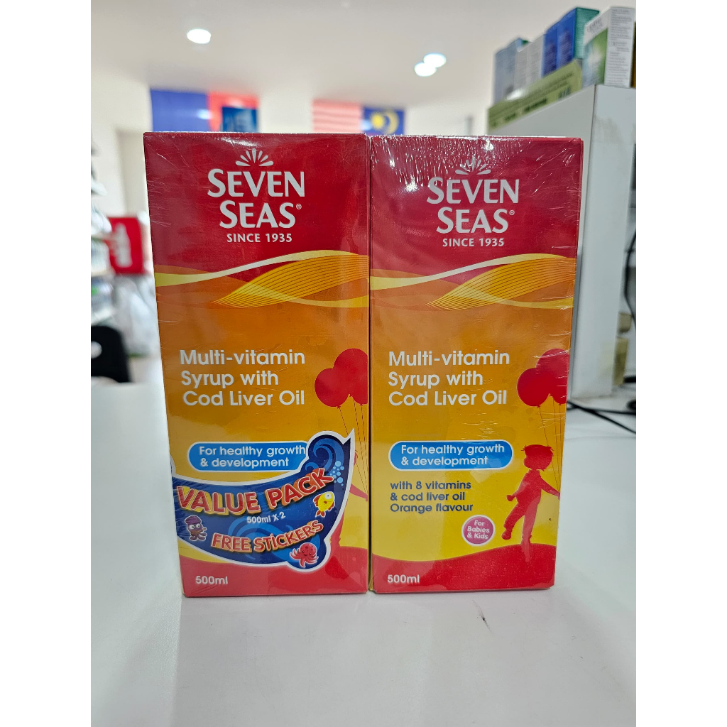 CLEARANCE EXP:12/25: SEVEN SEAS MULTIVITAMIN SYRUP + COD LIVER 500ML ...