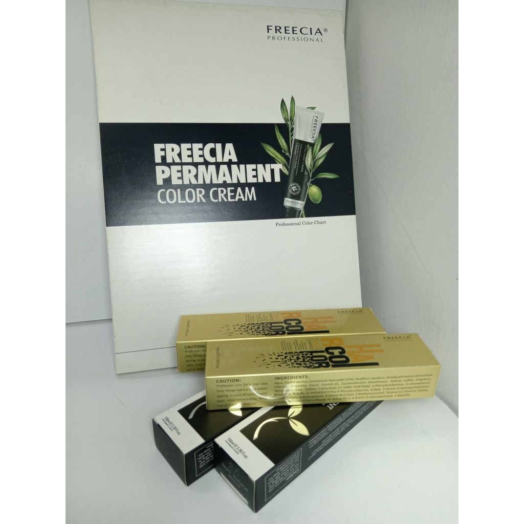 FREECIA Professional Permanent Hair Color Cream /Dye 100ml with Free ...