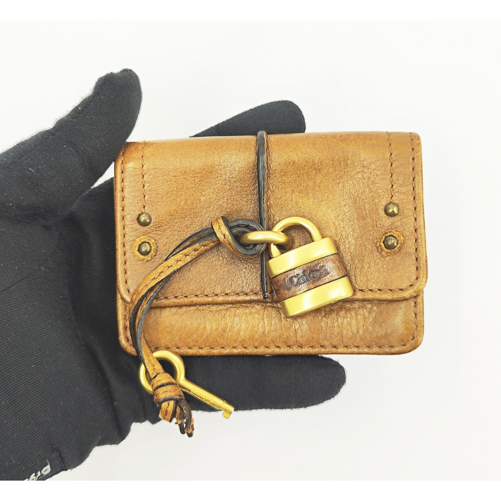 original CHLOE paddington full leather coin card wallet | Shopee Malaysia
