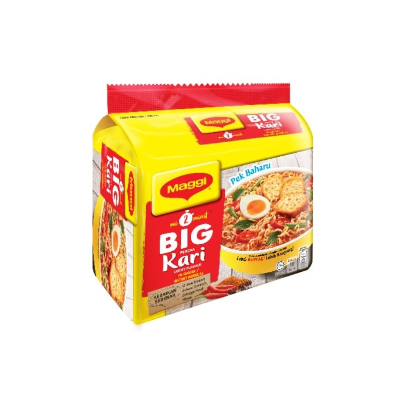 Maggi BIG perisa KARI CURRY Flavour Mi Segera Instant Noodles 5*106g | Shopee Malaysia