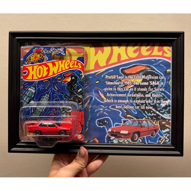 Hotwheels A4 Frame Proton Saga Burung/Punai Special Edition (Frame ...