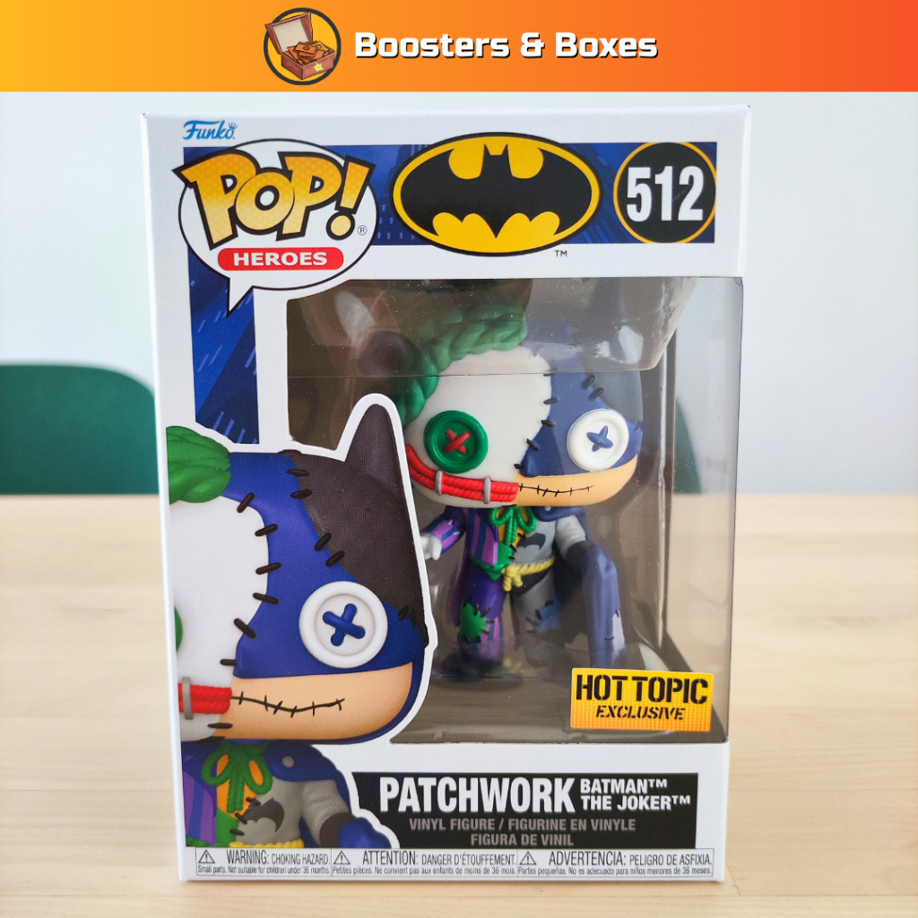 Funko Pop! Heroes: Patchwork Batman The Joker #512 [Hot Topic Exclusive ...