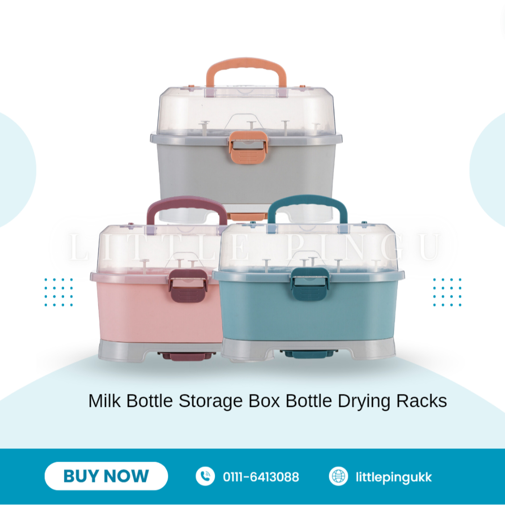 Portable Baby Milk Bottle Storage Box Bottle Drying Racks | Shopee Malaysia