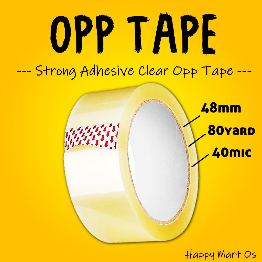 Opp Tape 48mm x 80y x 40mic Clear Tape School Office Packaging Packing ...