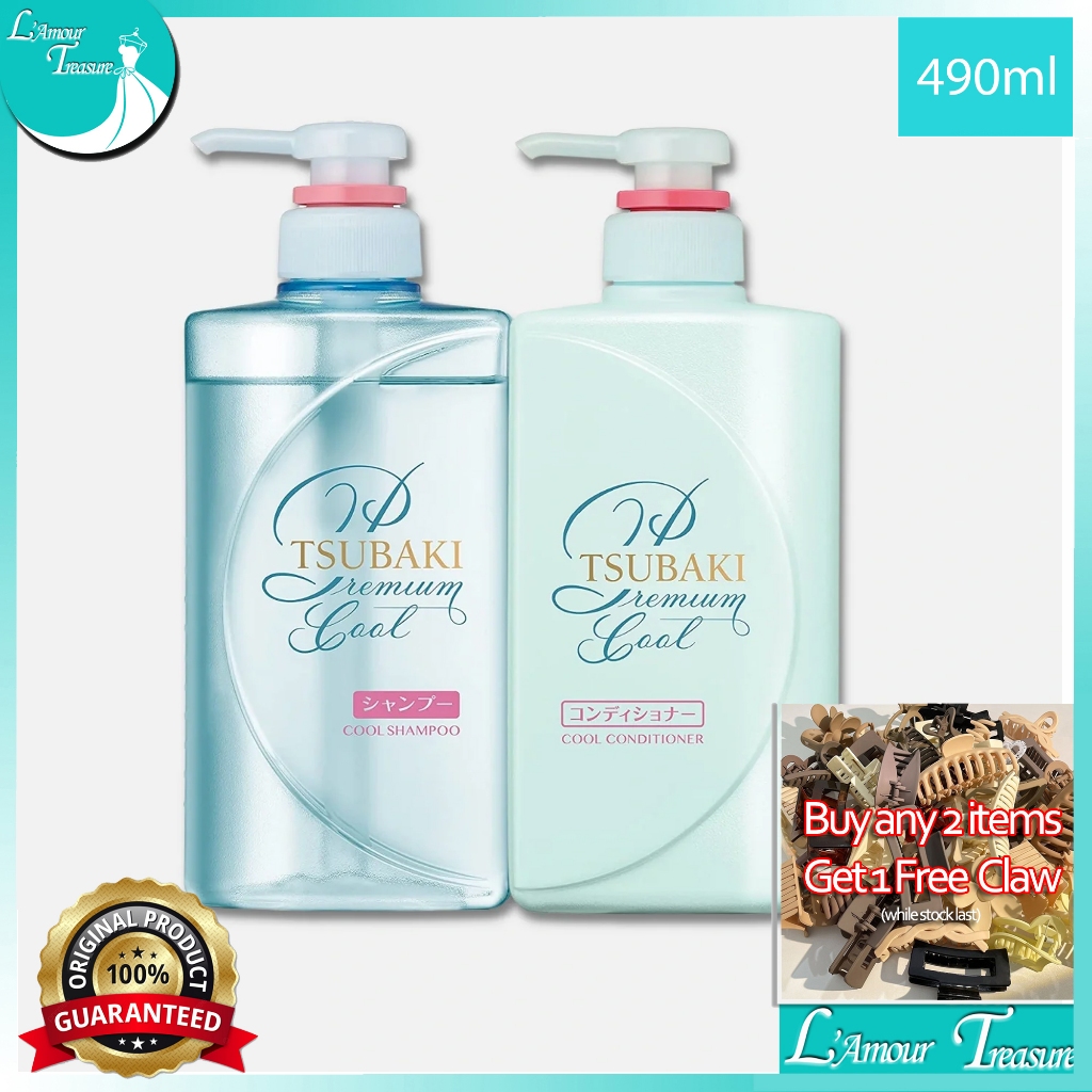 Ready Stock: 100% Authentic Japan Limited Edition Tsubaki Premium Cool Shampoo & Conditioner ...
