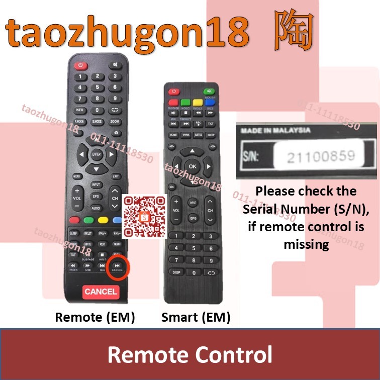 Original Fuzuki (EM) LED Smart TV Remote Control | Shopee Malaysia