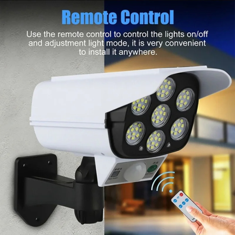 750W CCTV Design Solar Street Lamp Outdoor Lighting PIR Motion Sensor ...