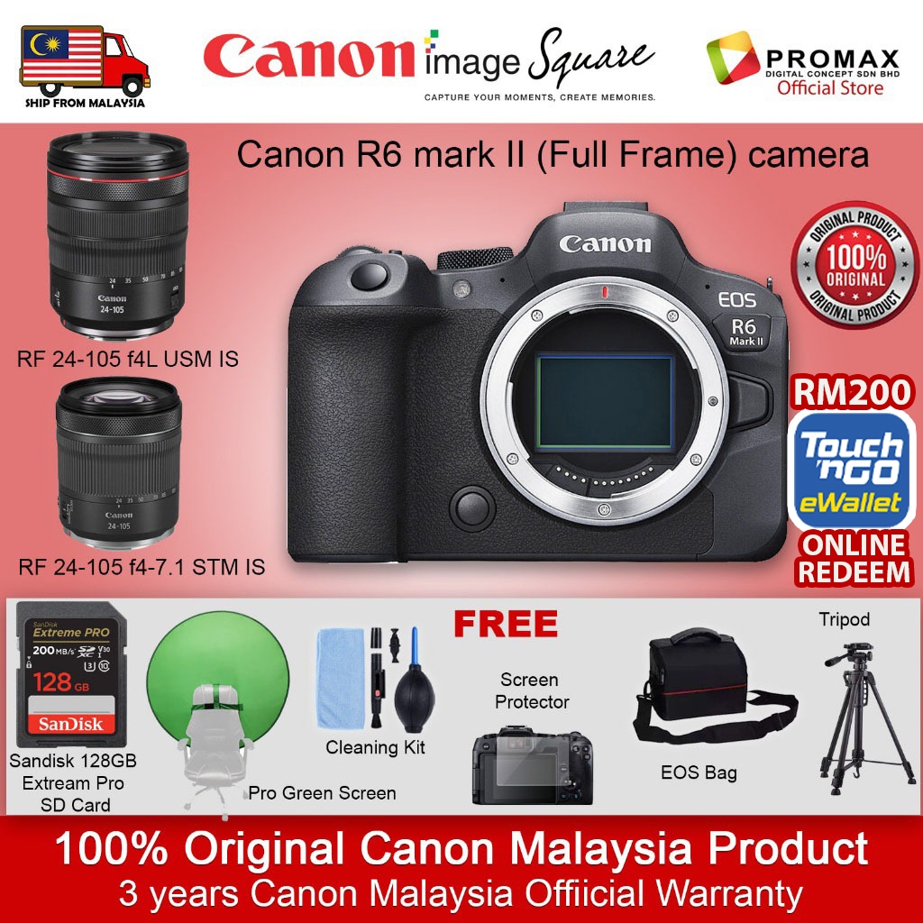 Canon EOS R6 II R6II Full Frame mirrorless camera R6 MKII R6Mk2 RF24 ...