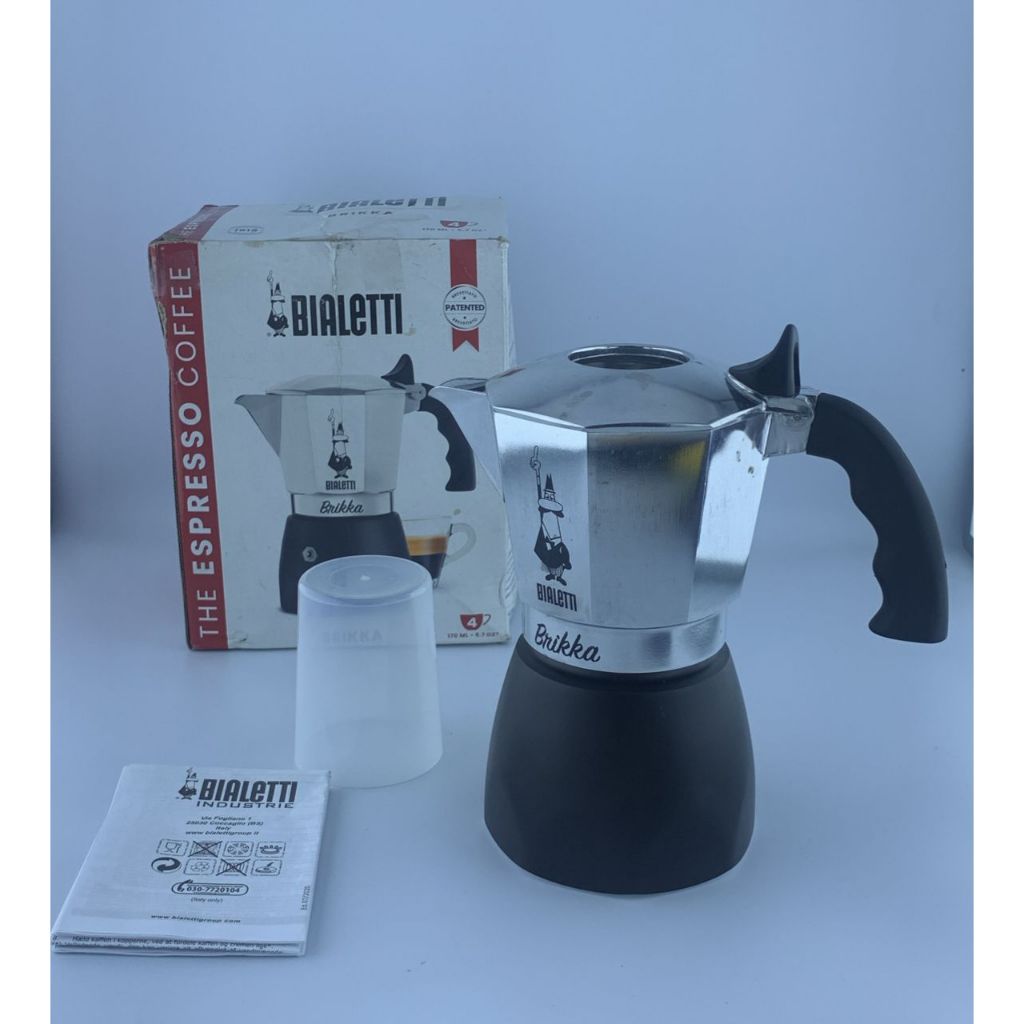 Bialetti Brikka Moka Pot - Stovetop Coffee Maker for Crema-Rich ...