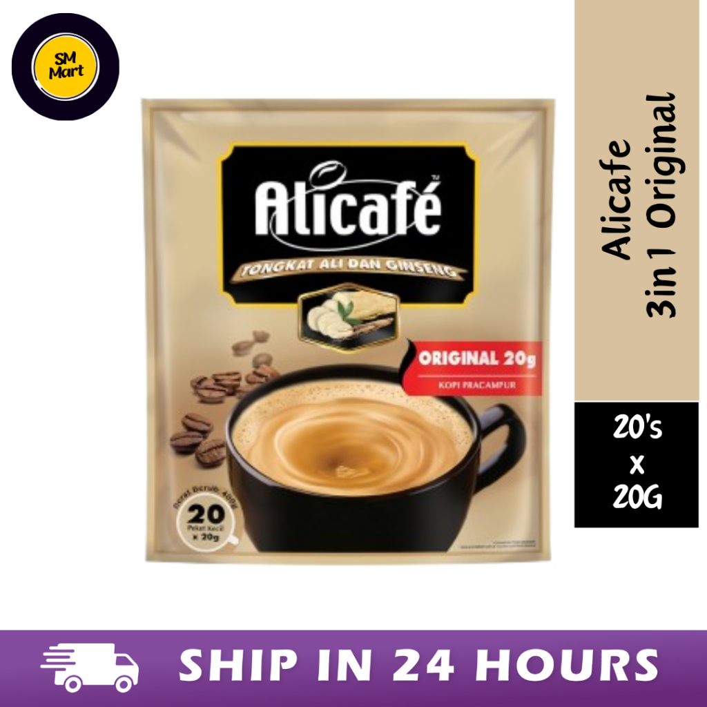 Alicafe Tongkat Ali & Ginseng Original (20gm X 20 Sachets) | Shopee ...