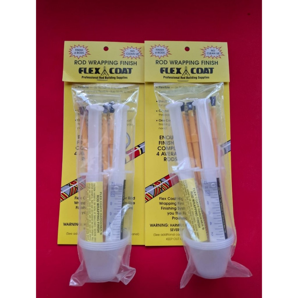FLEX COAT ROD WRAPPING FINISH FULL SET KIT ROD BUILDING GAM LINDUNG ...
