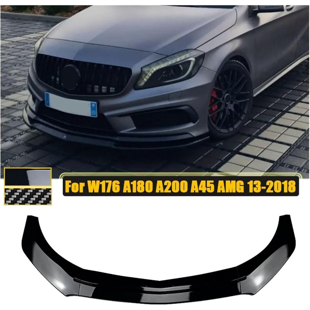 Mercedez benz W176 A class AMG front lip skirting diffuser A180 A200 ...