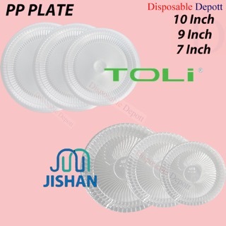 PP Plate Plastic Disposable Party Plate [50Pcs] Pinggan Pakai Buang 7 ...