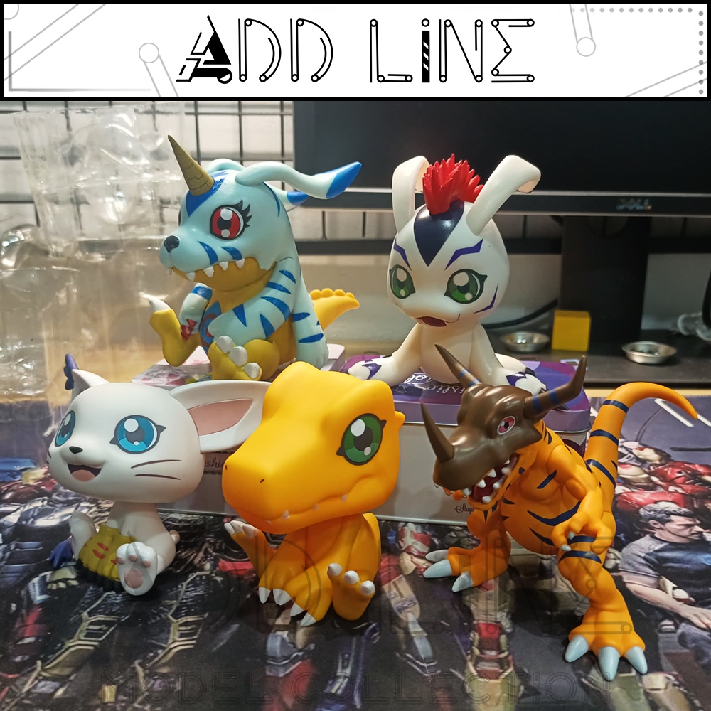 Digimon Adventure Figure Agumon Gabumon Tailmon Gomamon | Shopee Malaysia