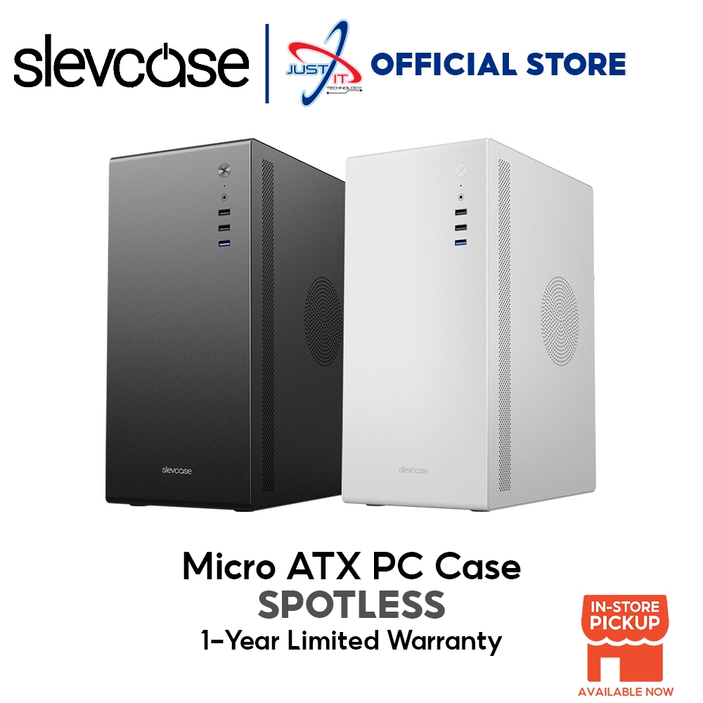 SLEVCASE SPOTLESS MICRO ATX CASING WITH SF380 Power Supply (BLACK ...