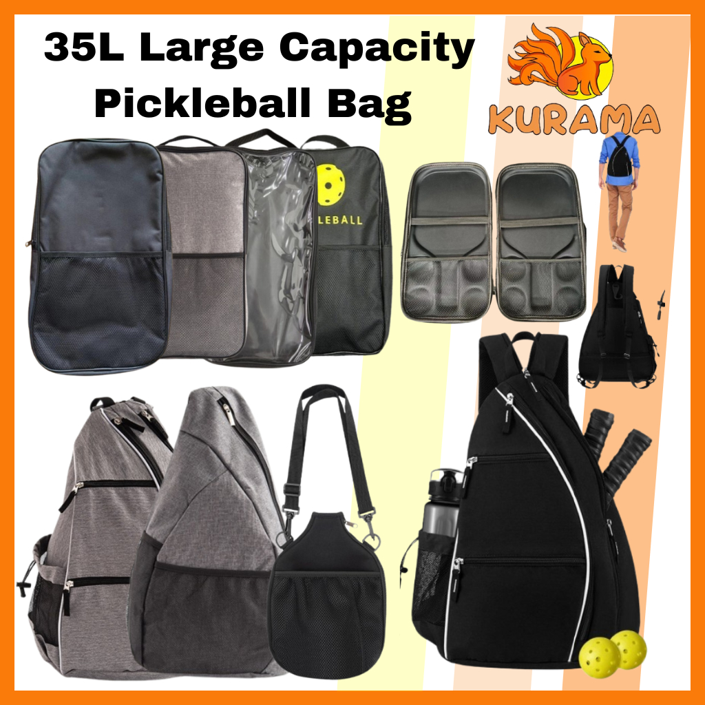 35L Large Capacity Bag Multi Functional Pickleball Racket Bag Tennis ...