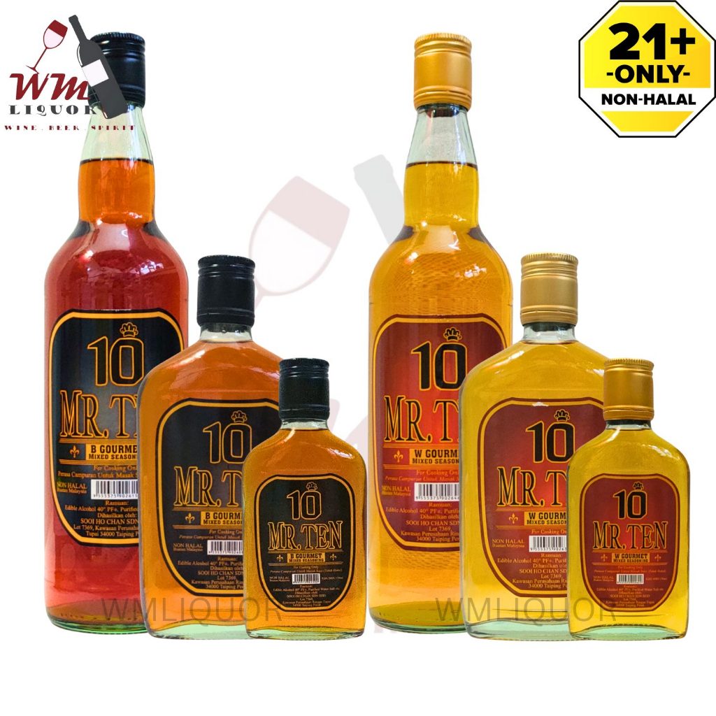 MR.TEN Whisky & MR.TEN Brandy Compounded in Malaysia (170ml/350ml/700ml ...