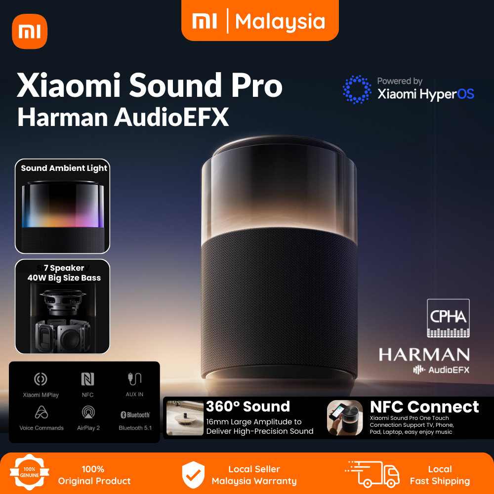 Xiaomi Sound Pro HARMAN AudioEFX Smart Home Mesh 2.0 AirPlay2 NFC 7 ...