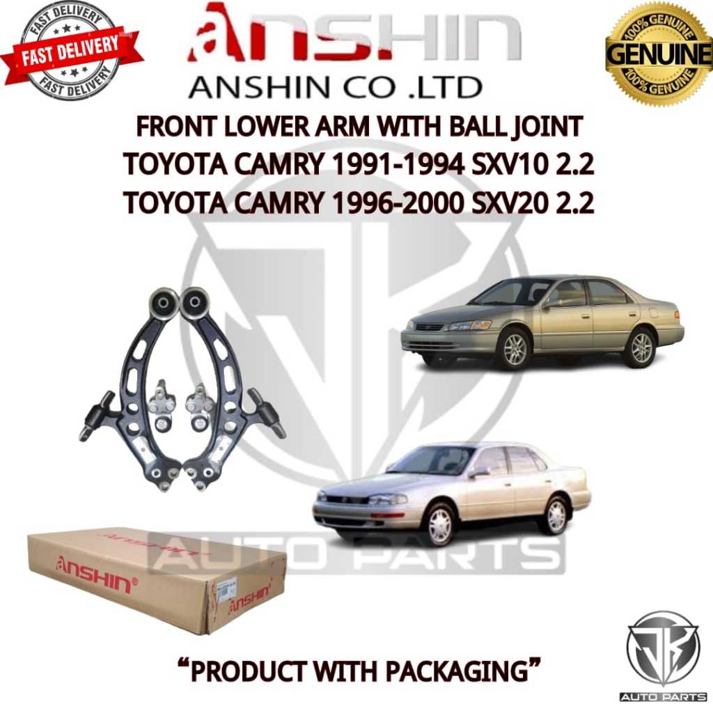 #ANSHIN#JAPAN FRONT LOWER ARM WITH BALL JOINT TOYOTA CAMRY 1992 SXV10 ...