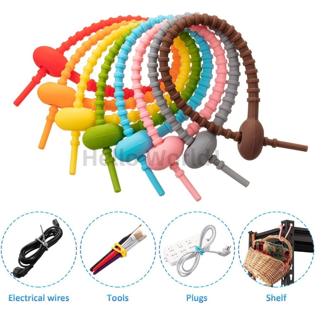 Silicone data cable strap storage strap DIY keychain accessories ...