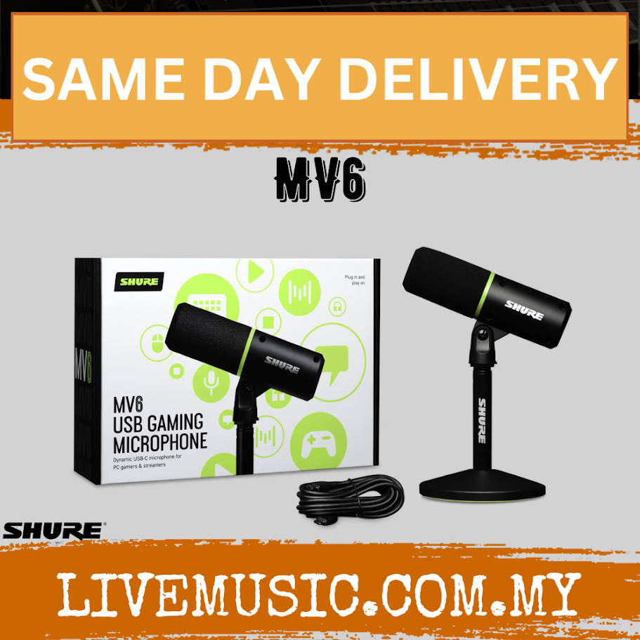 Shure MV6 USB Gaming Microphone ( MV-6 MV 6 ) | Shopee Malaysia
