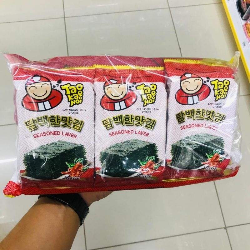 [Buy 2 Free 1] Tae Kae Noi Korean Seaweed Spicy Rumpai Laut Pedas Korea 3x4gm | Shopee Malaysia