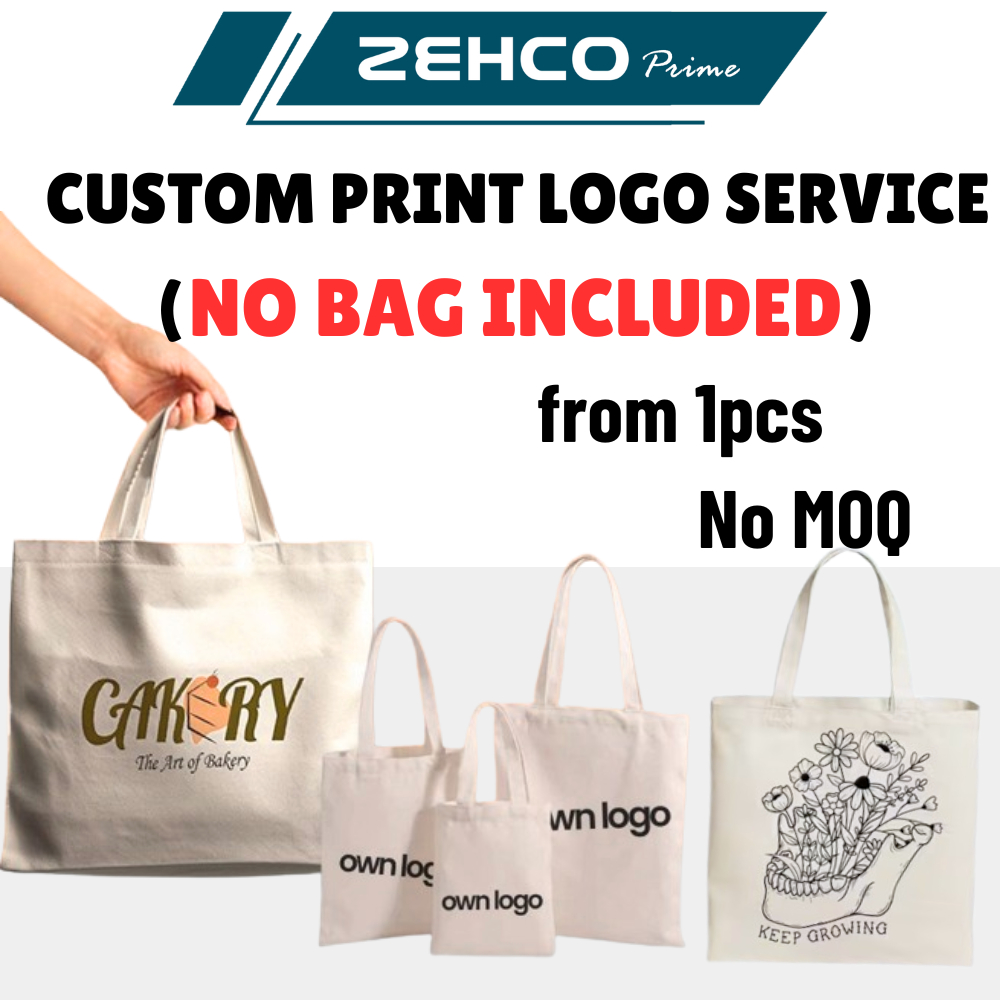 Only Logo Print Custom Logo Canvas Tote Bag Plain Bag Custom Logo ...