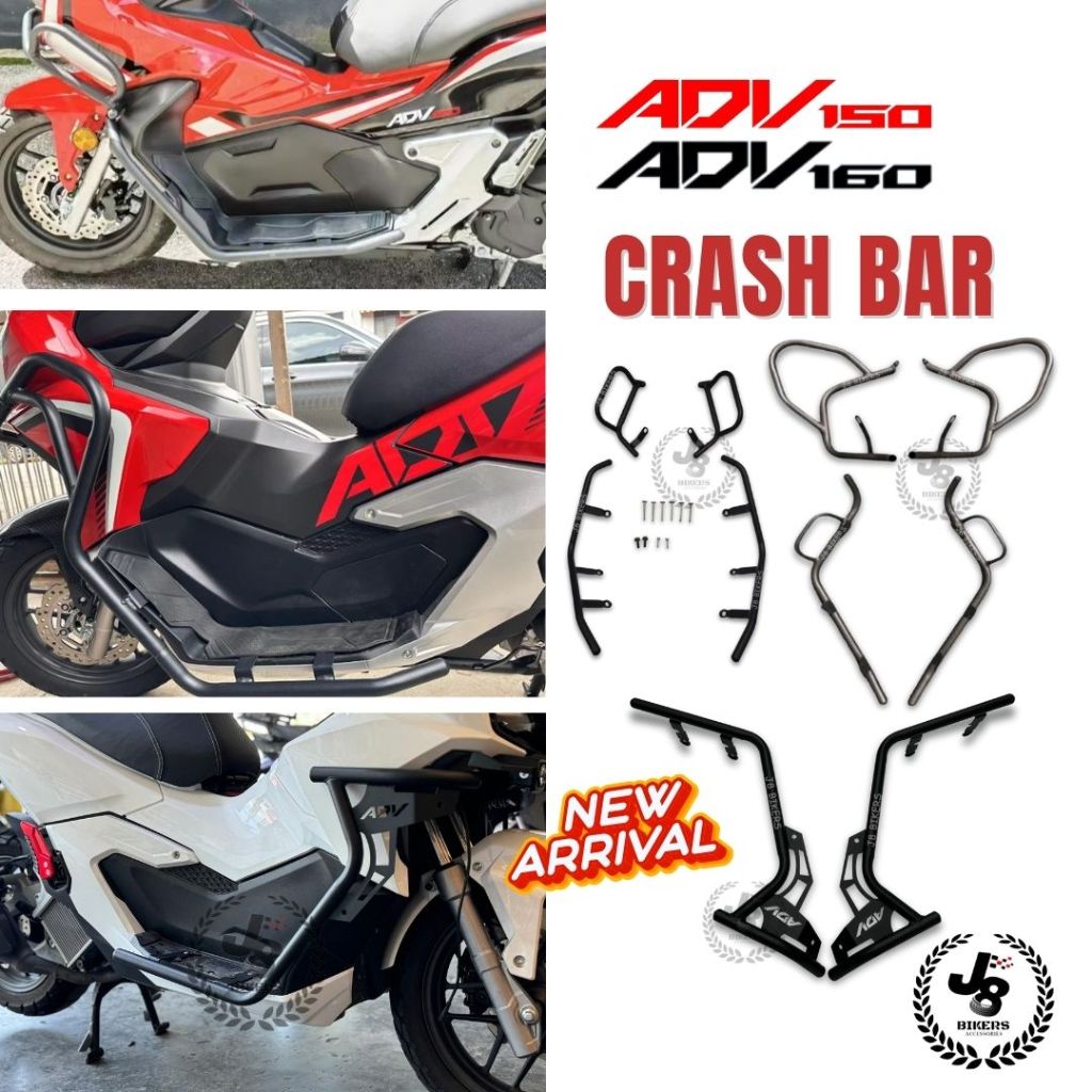 HONDA ADV150 ADV160 ENGINE GUARD CRASH BAR CRASH GUARD BODY PROTECTOR FULL SET ALLOY | Shopee ...