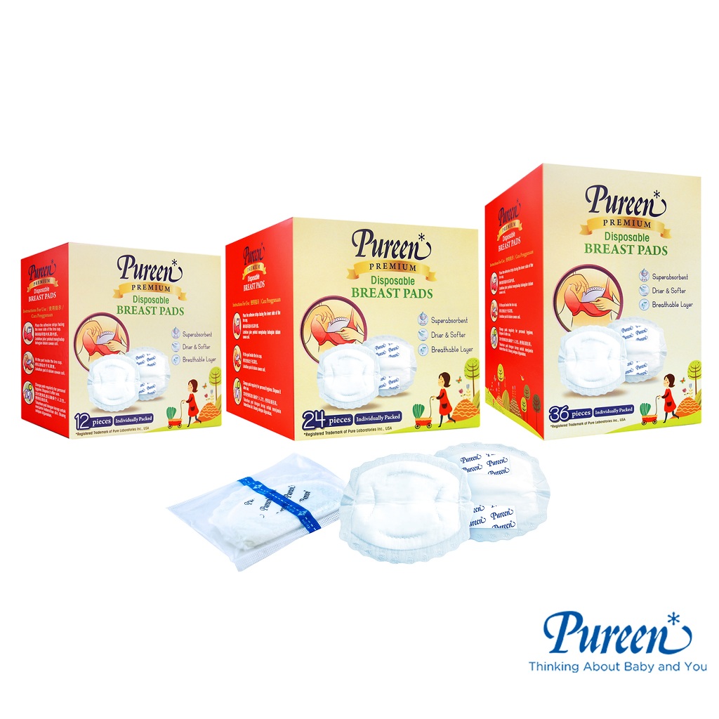 *PUREEN* Disposable Breast Pad Individually Packed 12's, 24’s, 36’s ...