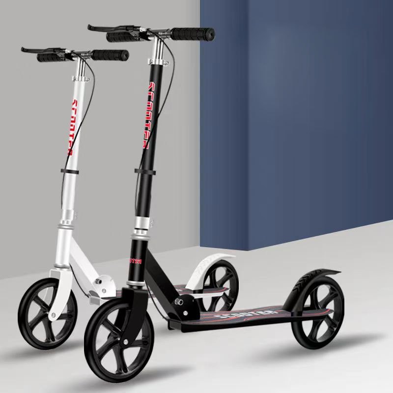 Scooter For Kids Foldable Adult Scooter Height Adjustable Two-wheeled ...