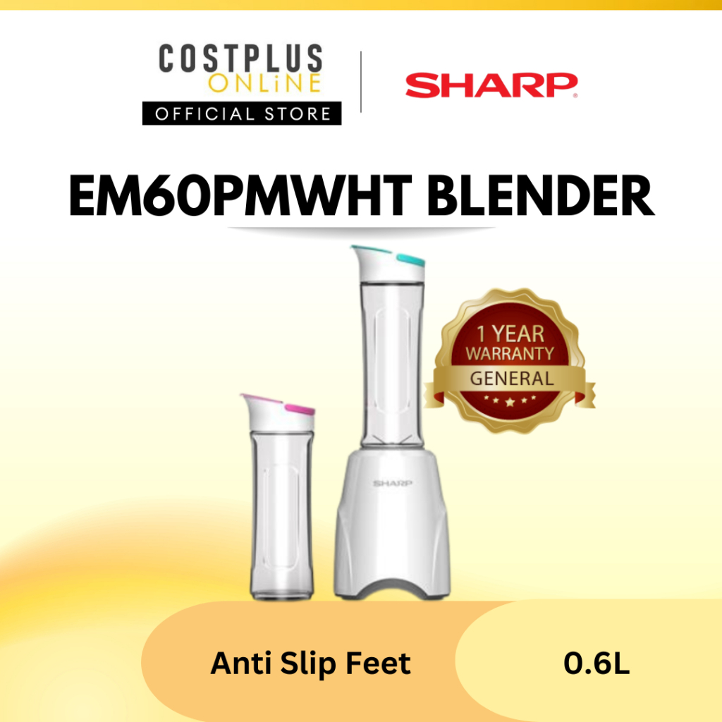 Sharp EM60PMWH 0.6L - TUMBLER ONLY Accessories Personal Blender ...