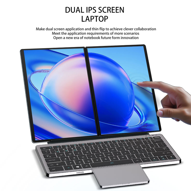 Dual Screen Laptop Intel Lake N100 DDR4 3200MHz M.2 2280 SSD Windows 11 ...