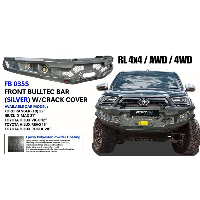 BULLTEC 035S Isuzu dmax Ford ranger T9 Toyota hilux vigo revo rocco ...
