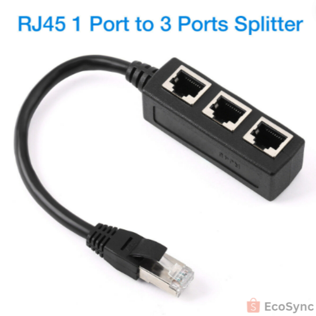 New RJ45 LAN Ethernet Connector Adapter RJ45 Cable Splitter | Shopee ...